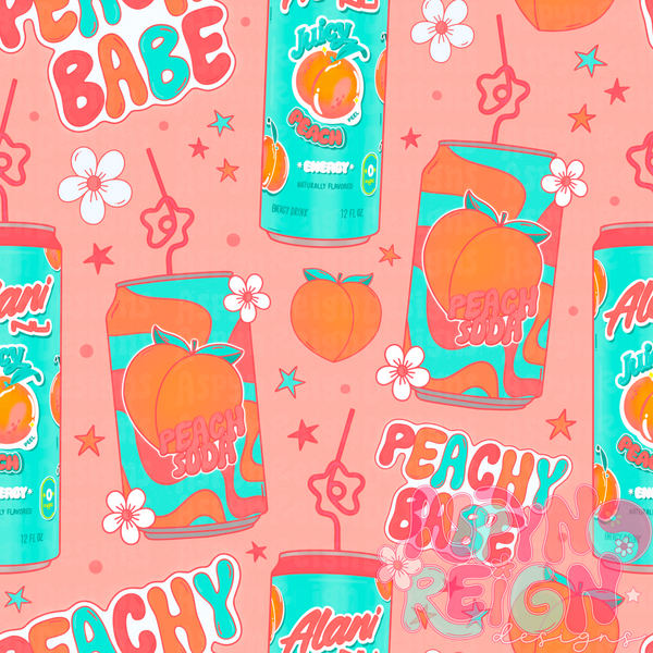 Peachy Babe | Peach Background – Aspyn Reign Designs